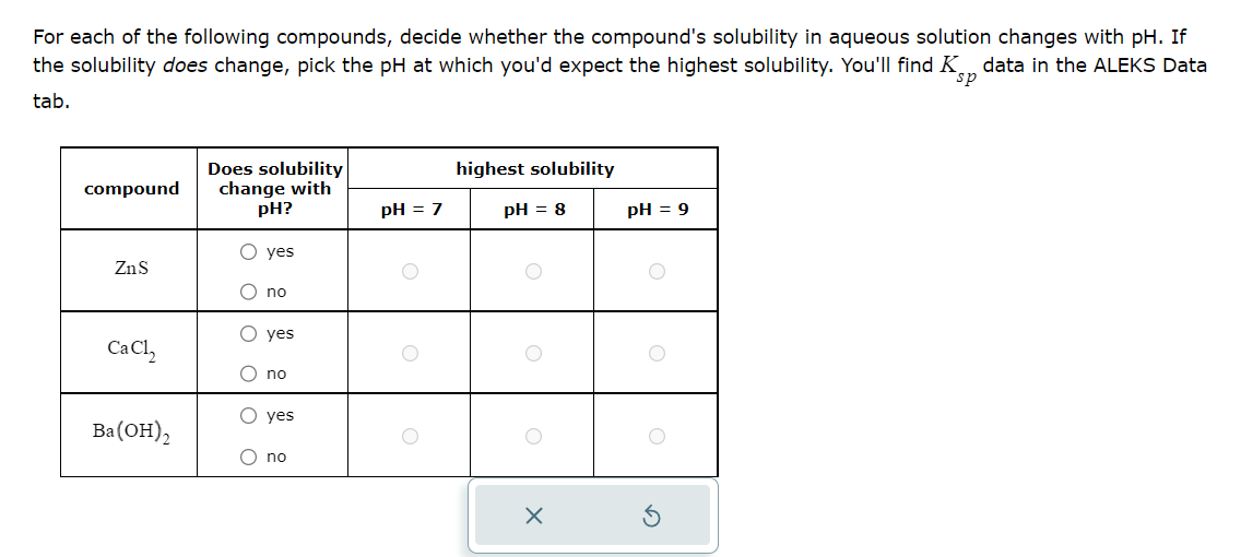Solved For each of the following compounds, decide whether | Chegg.com