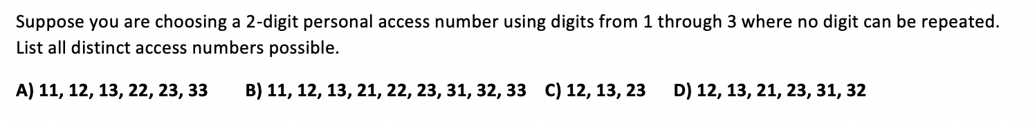 Solved Suppose you are choosing a 2-digit personal access | Chegg.com