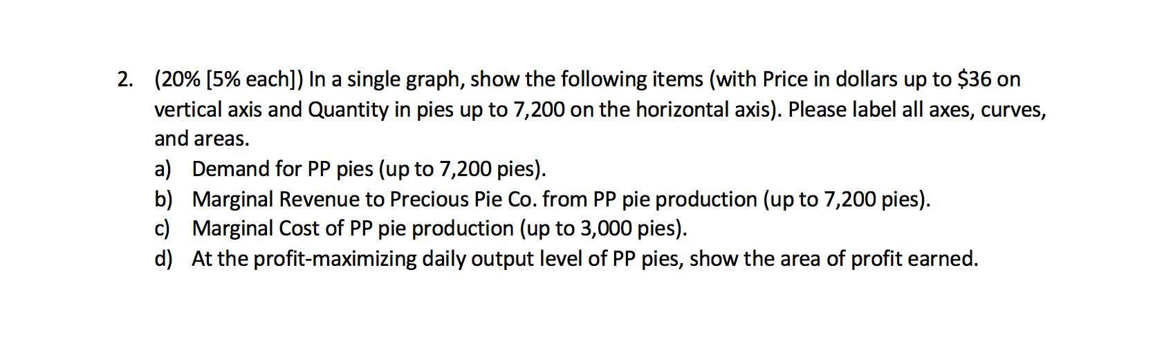 Solved Precious Pie Co. makes two kinds of pie. Its Perfect | Chegg.com