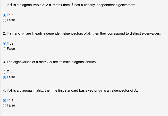 Solved 1. If A is a diagonalizable n×n-matrix then A has n | Chegg.com