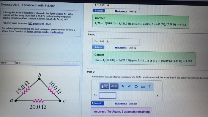 Solved A triangular array of resistors is shown in the | Chegg.com