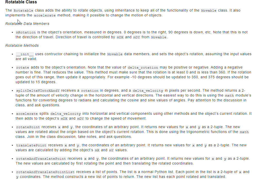 Your assignment is to recreate a simple Asteroids | Chegg.com