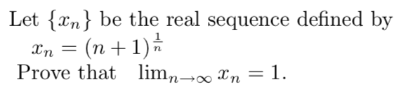 Solved Let {Xn} be the real sequence defined by In = | Chegg.com