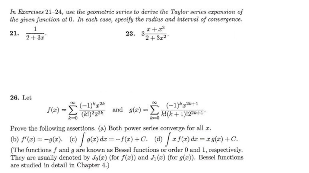 Solved In Exercises 21-24, use the geometric series to | Chegg.com