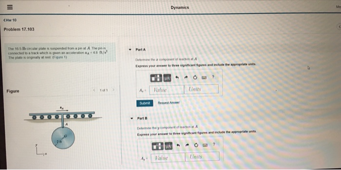 Solved Dynamics CHw 10 Problem 17.103 ended from a A The pas | Chegg.com