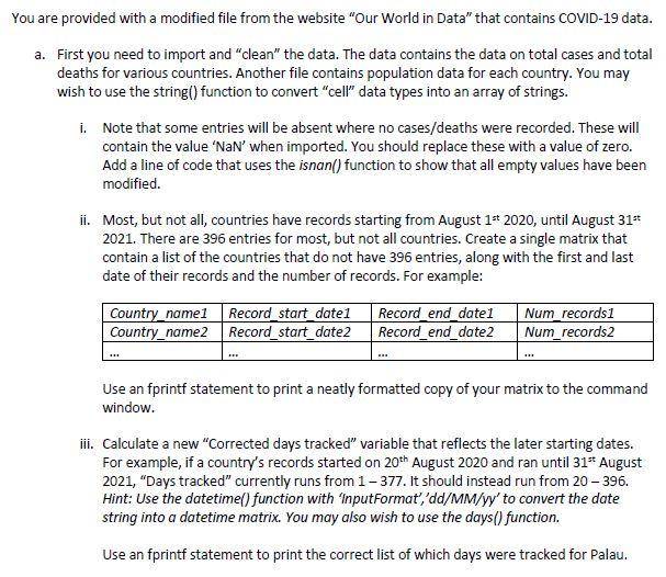 Solved You are provided with a modified file from the | Chegg.com