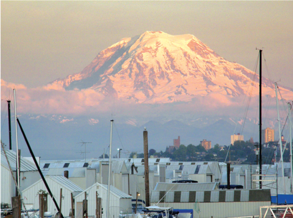 Solved Figure 5.11Mount Rainier as seen from Puget Sound | Chegg.com