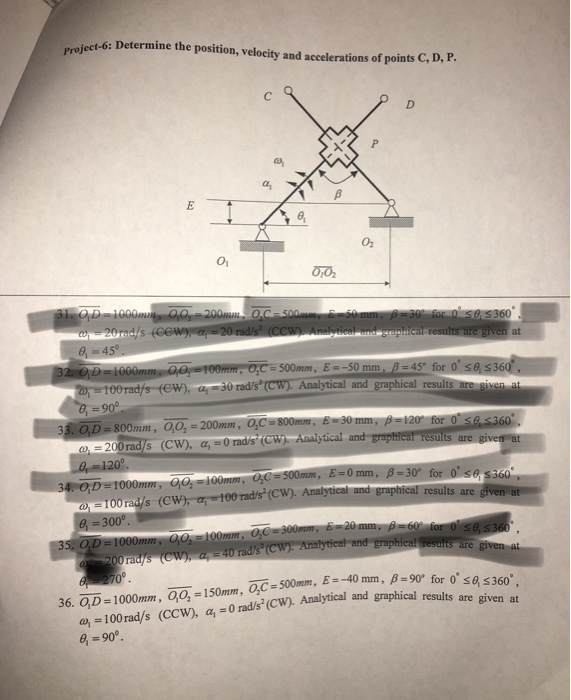 Solved Determine Position, Velocity, and Acceleration. | Chegg.com