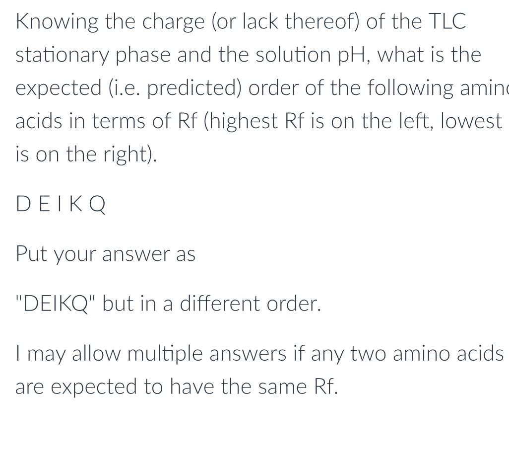 Solved You will be using a mixture of 5:1:4 volume ratio of | Chegg.com