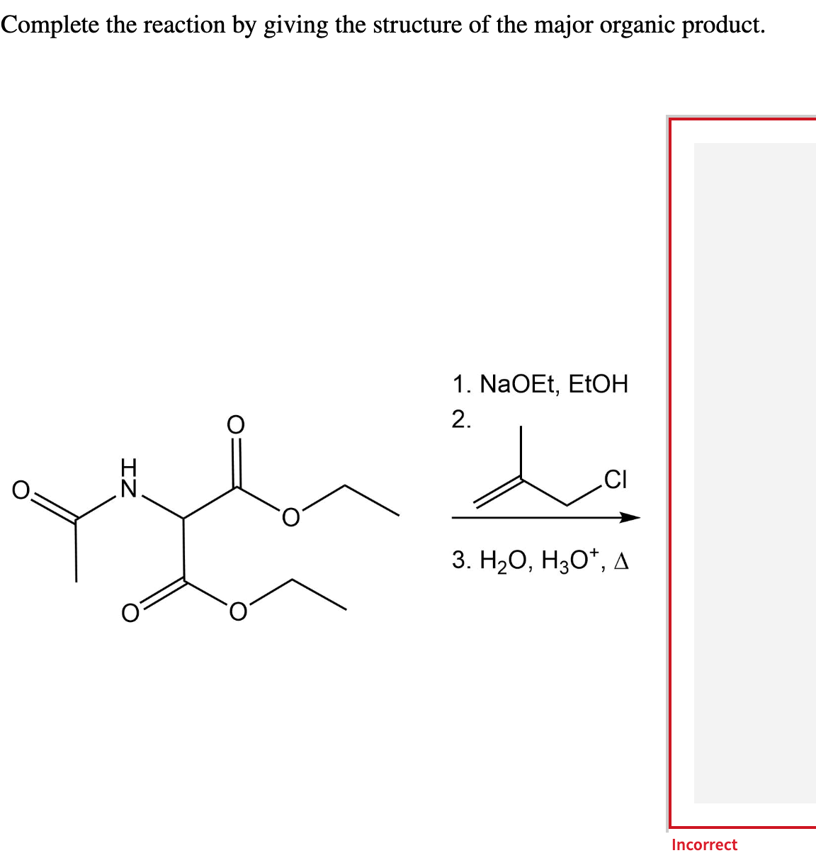 Complete the reaction by giving the structure of the | Chegg.com