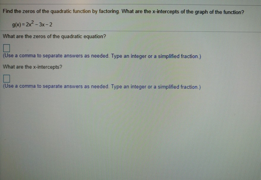 Solved Find the zeros of the quadratic function by | Chegg.com
