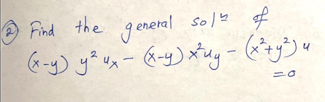 Solved (2) ﻿Find the general soln | Chegg.com