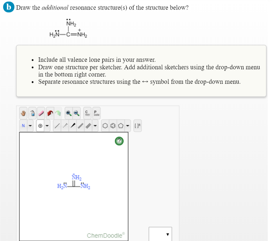 Solved b Draw the additional resonance structure(s) of the | Chegg.com