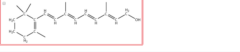 Solved Select the correct bond-line structures for vitamin A | Chegg.com