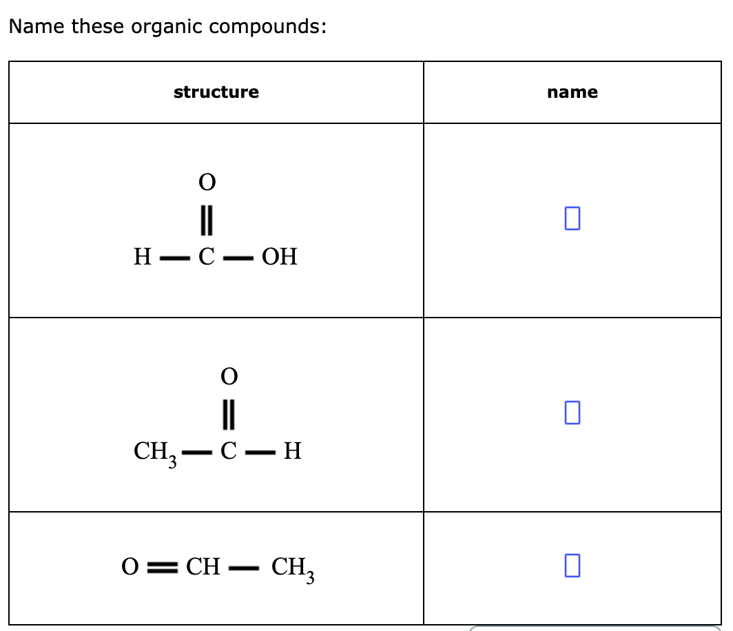 Naming Organic Compounds Structure