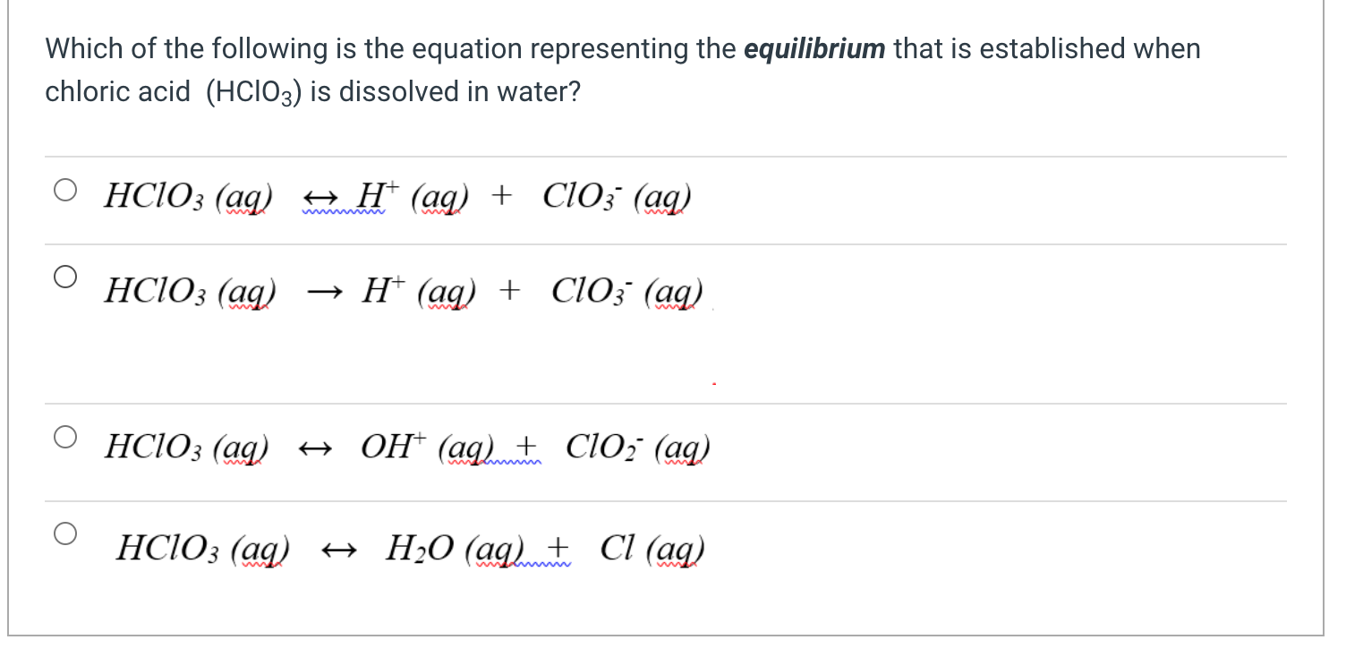 Solved Which of the following is the equation representing | Chegg.com