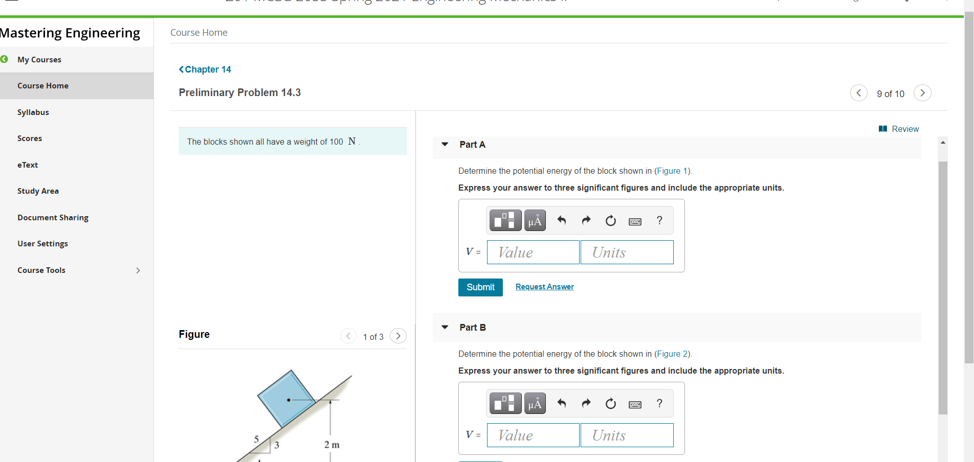 Solved Mastering Engineering Course Home 3 My Courses | Chegg.com