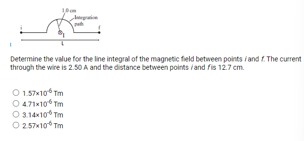 Solved Determine the value for the line integral of the | Chegg.com