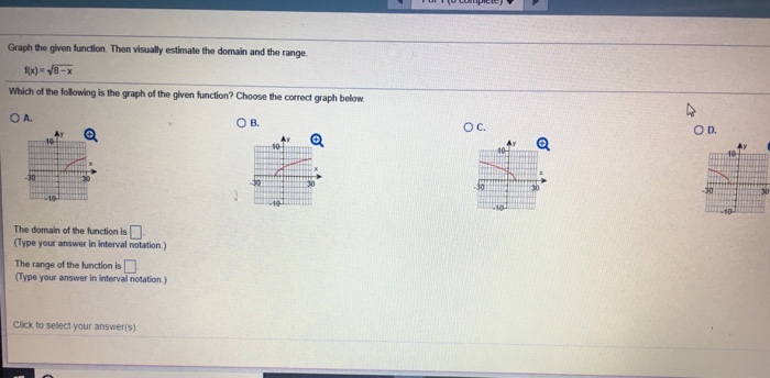 Solved Graph the given function. Then visually estimate the | Chegg.com