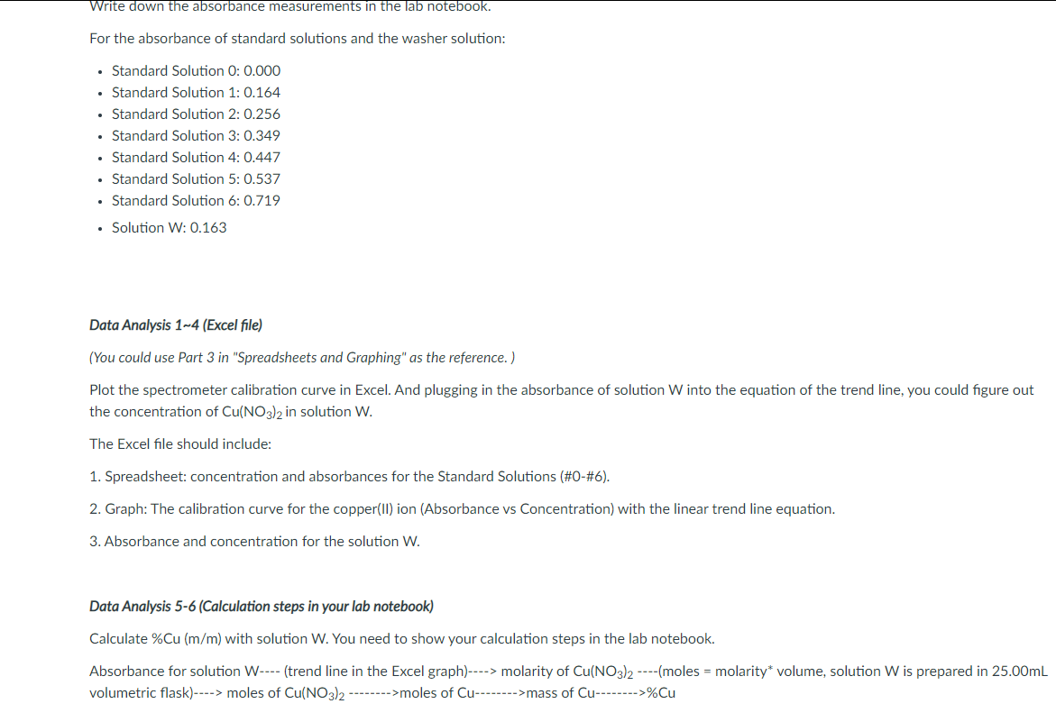 Solved Step A4 Calculation steps in your lab notebook) | Chegg.com