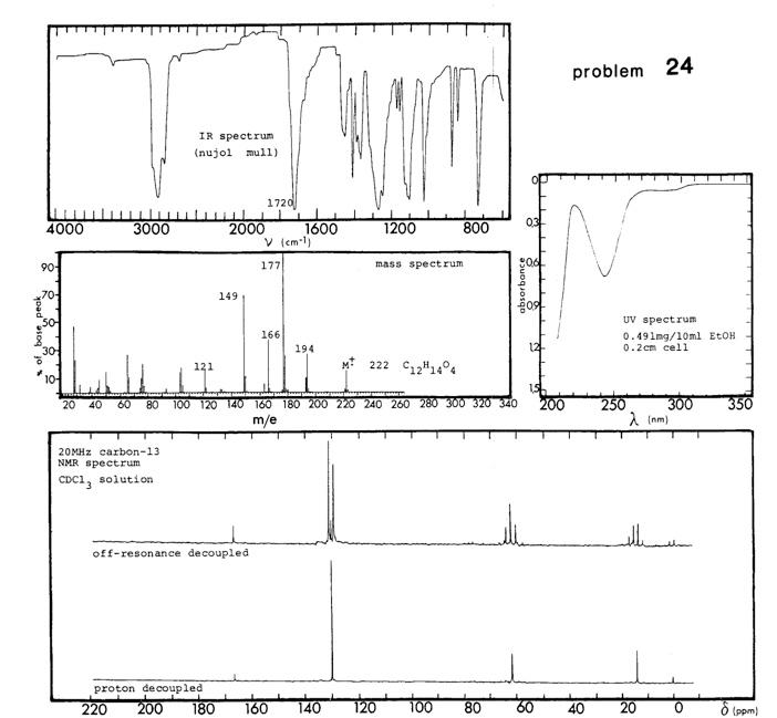 Solved problem 24 IR spectrum (nujol mull) 031 4000 3000 | Chegg.com