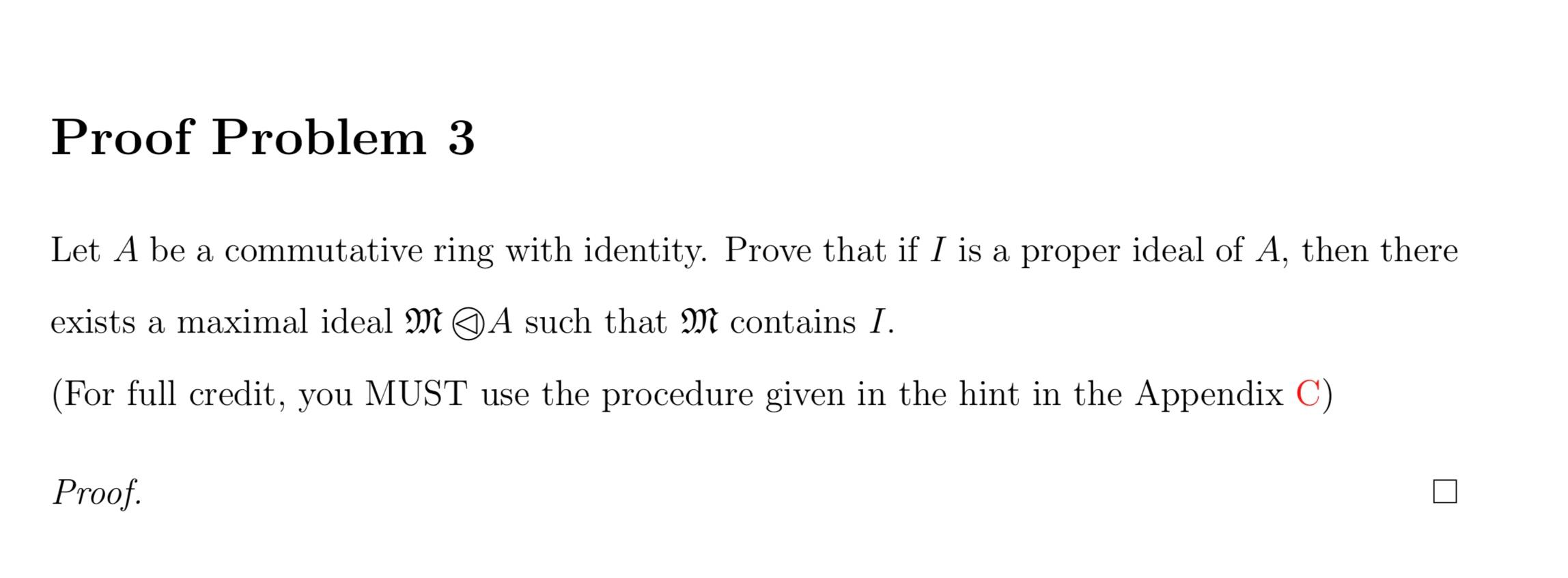 Solved Let A Be A Commutative Ring With Identity Prove That
