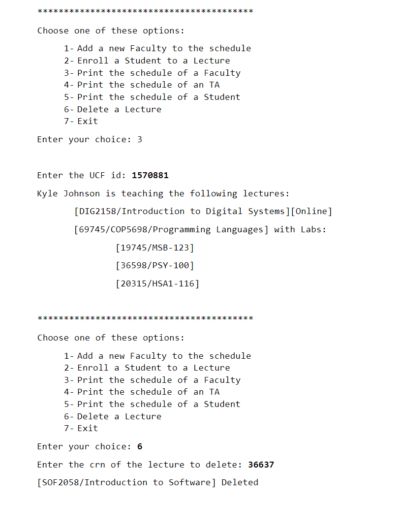 Solved Implement, in java, a scheduling system of | Chegg.com