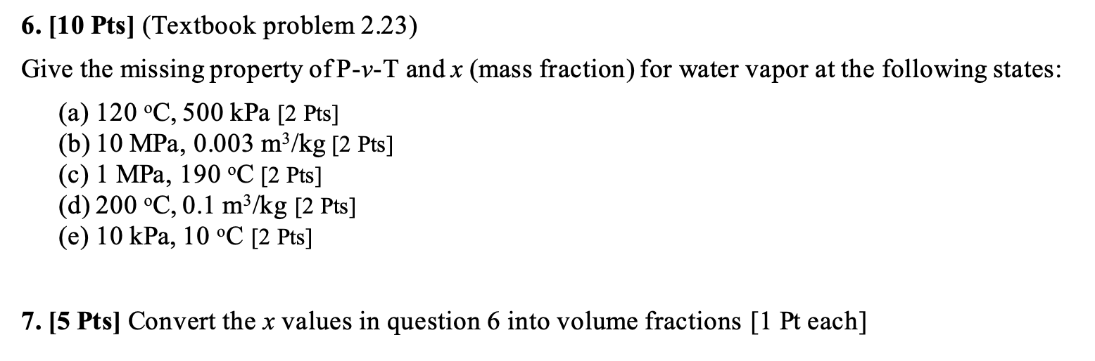 Solved 6. [10 Pts] (Textbook problem 2.23) Give the missing | Chegg.com