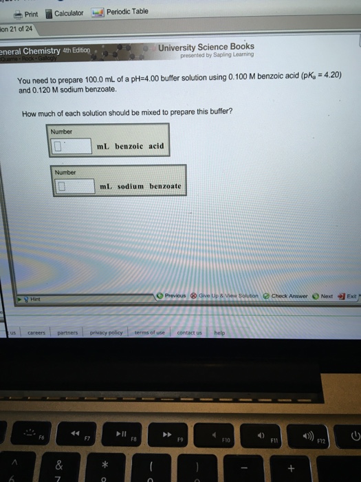 Solved You need to prepare 100.0 mL of a pH = 4.00 buffer | Chegg.com