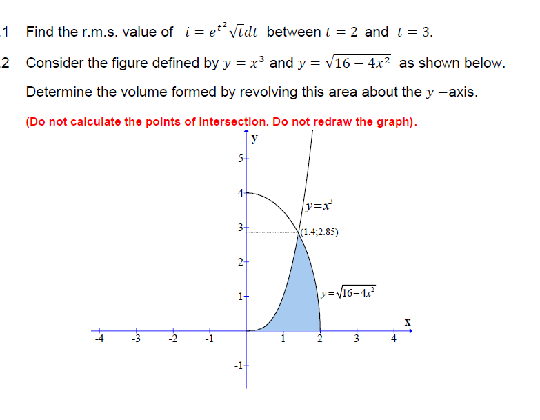 Solved Find the r.m.s. value of i=et2tdt between t=2 and | Chegg.com