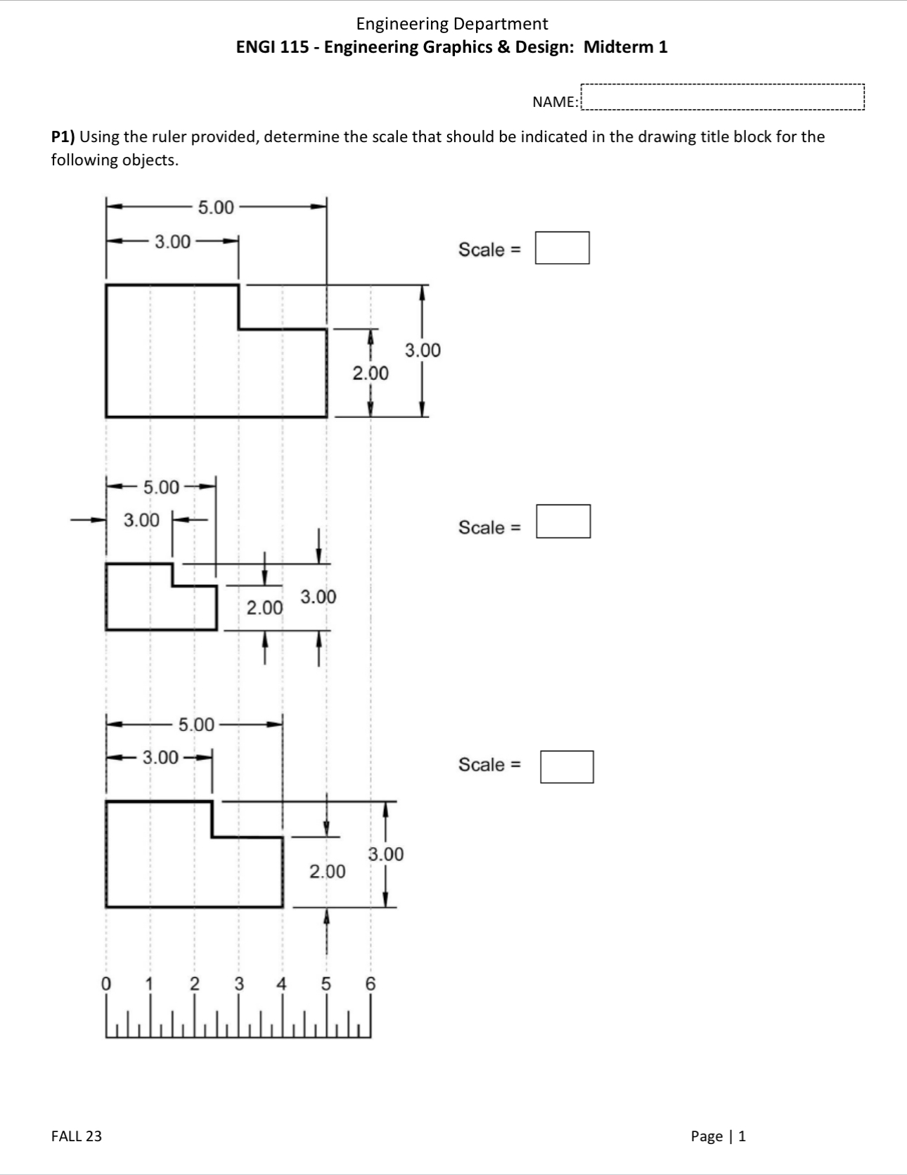 Solved Engineering Department ENGI 115 - Engineering | Chegg.com