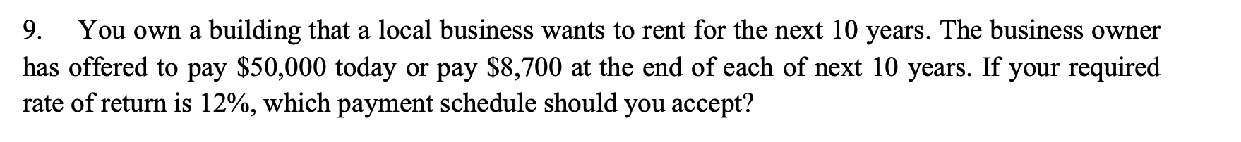 Solved Solve the following questions using TVM functions in | Chegg.com