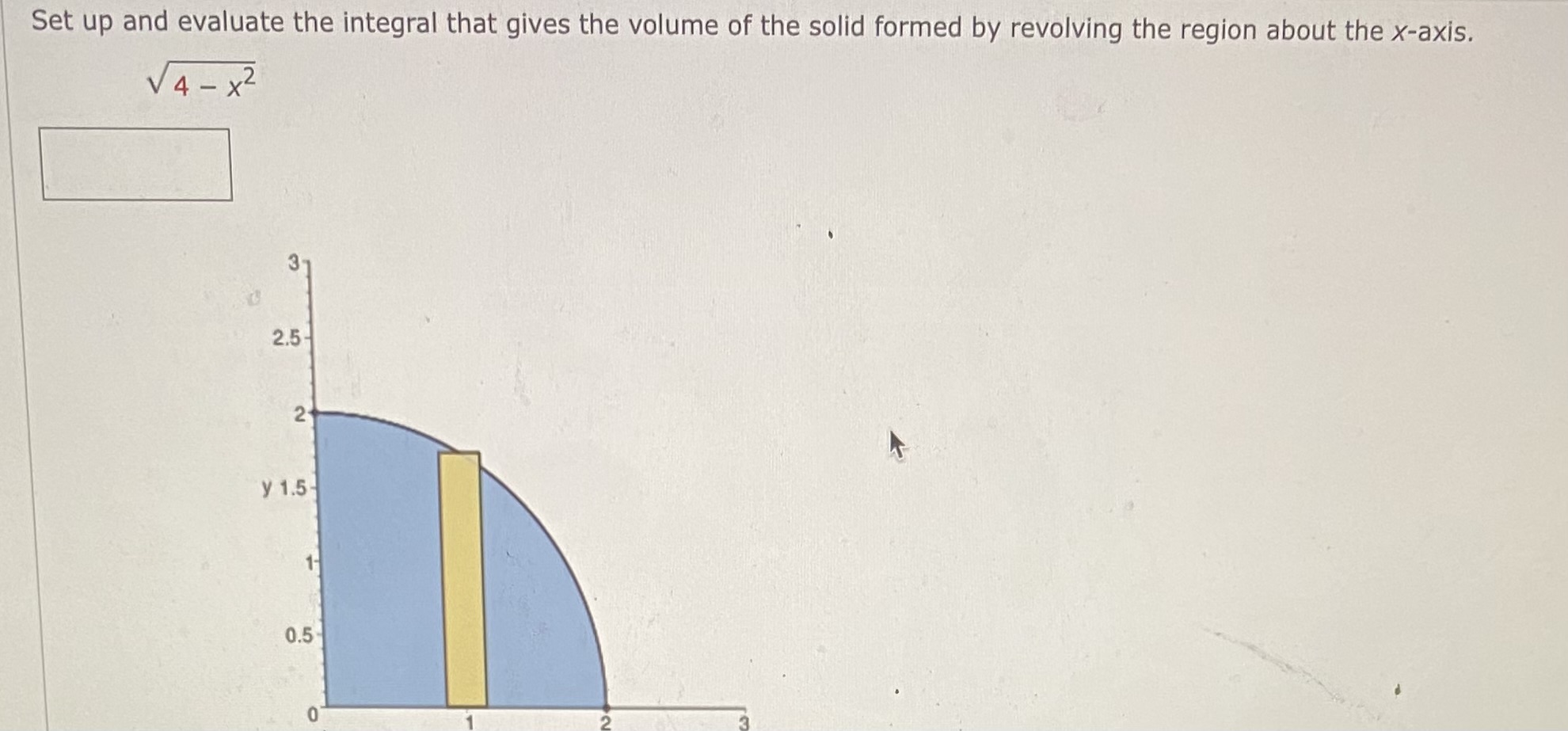 Solved \\( \\sqrt{4-x^{2}} \\) | Chegg.com