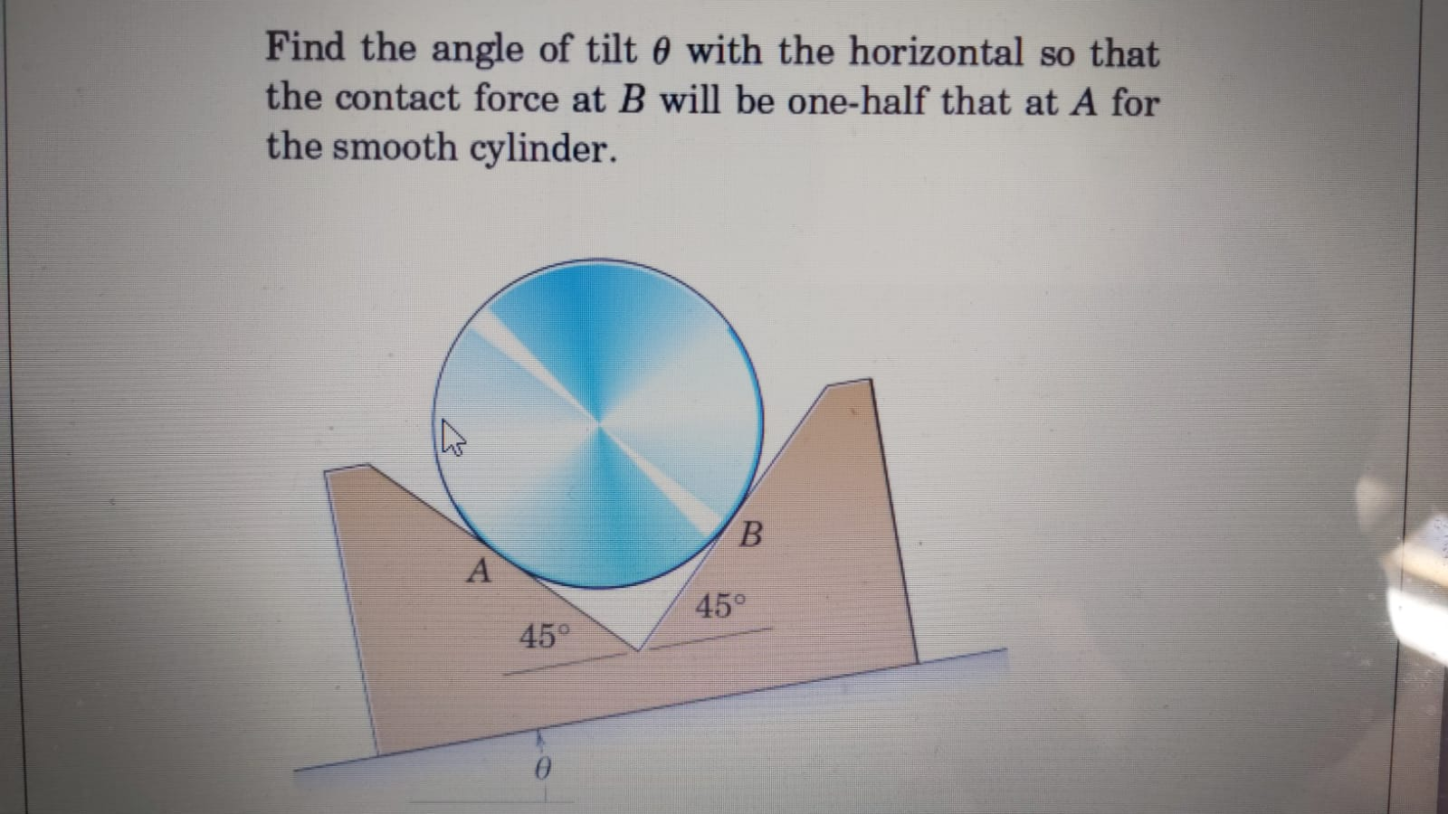 Solved Find the angle of tilt a with the horizontal so that | Chegg.com