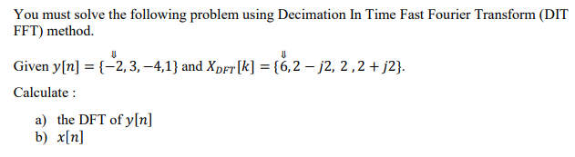 Solved You must solve the following problem using Decimation | Chegg.com