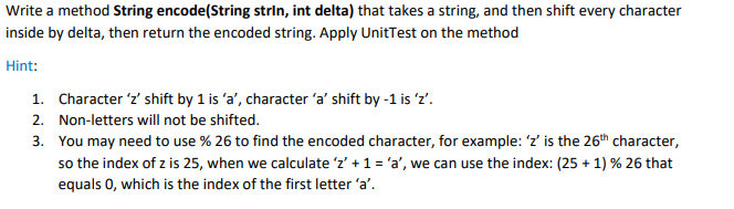 Solved Dont Use Arrays Add Unittest And Make A Method 2476