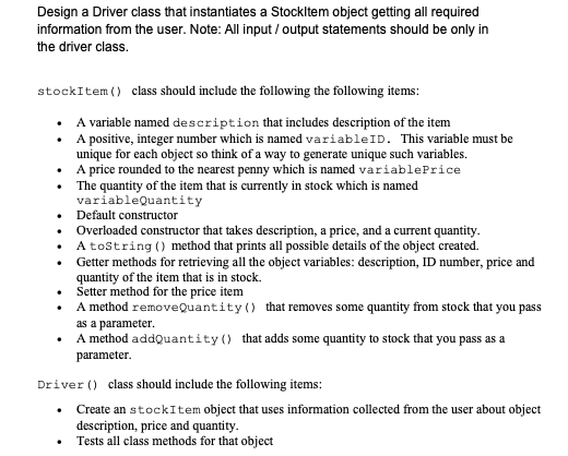 Solved Concept Summary: 1. Class design 2. Encapsulation, | Chegg.com