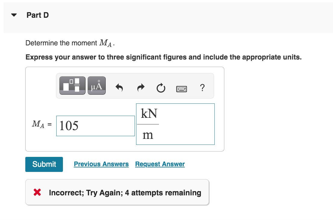 Solved Determine the y-component of the reaction at the | Chegg.com