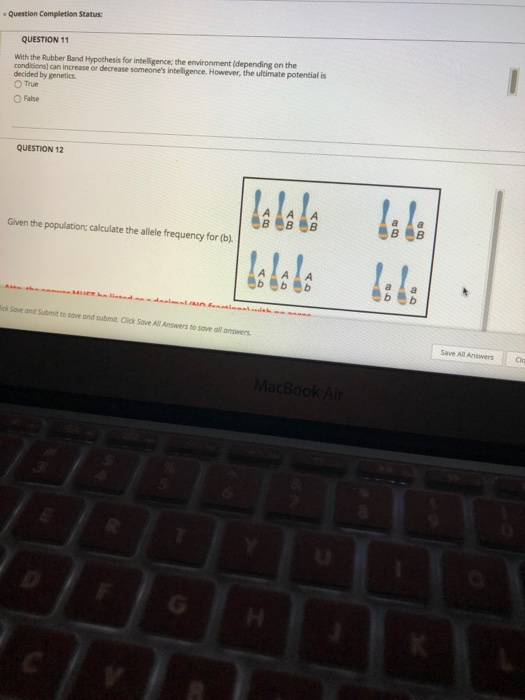 Solved Question Completion Status: QUESTION 11 With the | Chegg.com