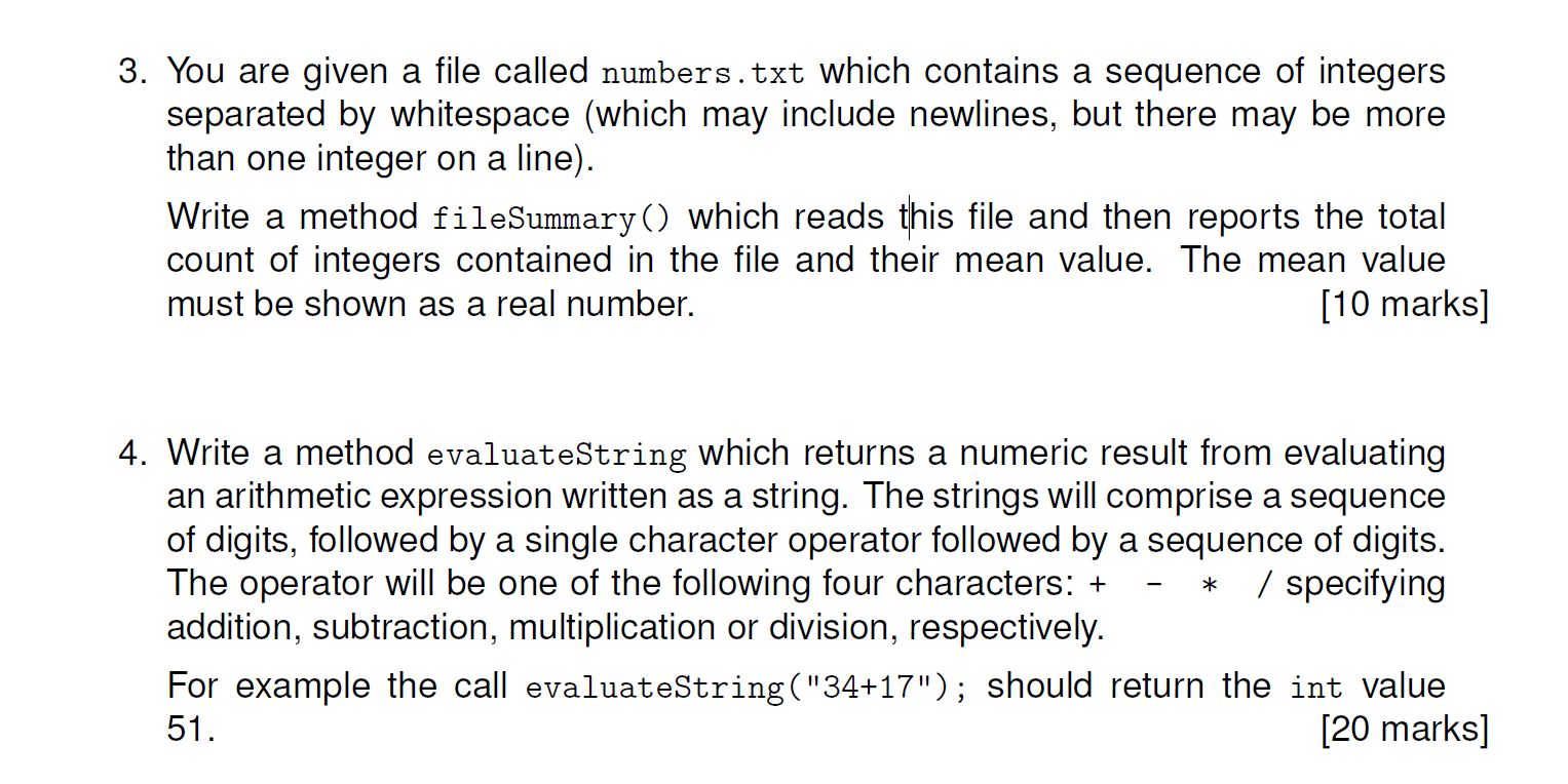 Solved 3. You are given a file called numbers.txt which | Chegg.com