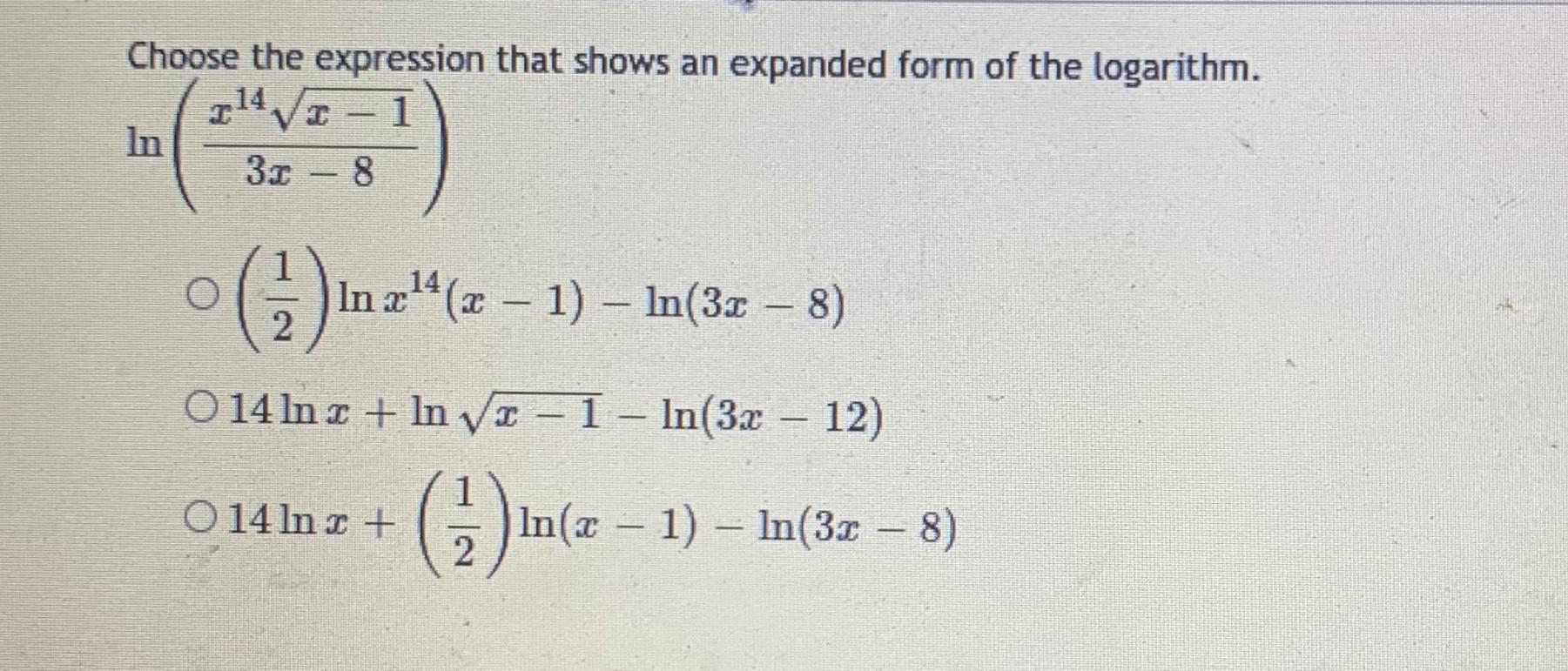 Solved Choose the expression that shows an expanded form of | Chegg.com