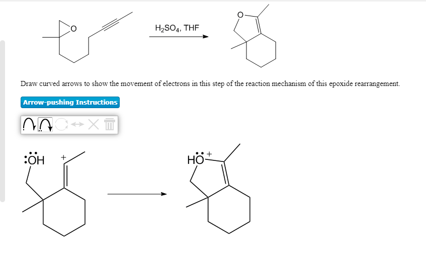 Solved 0 H2SO4, THE Draw curved arrows to show the movement | Chegg.com