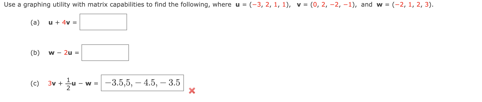 Solved Use a graphing utility with matrix capabilities to | Chegg.com