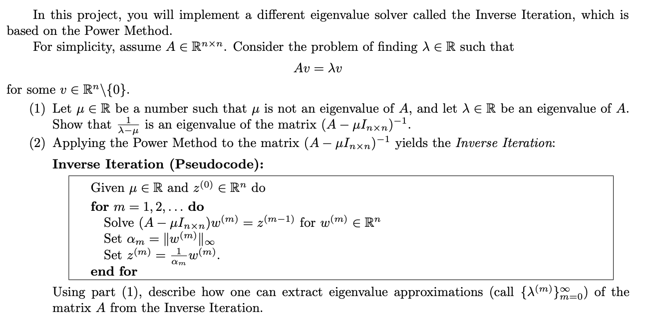Solved In this project, you will implement a different | Chegg.com