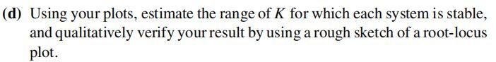 Solved 6.19 Sketch the Nyquist plot based on the Bode plots | Chegg.com