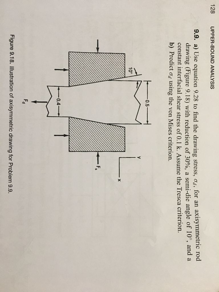 128 UPPER-BOUND ANALYSIS 9.9. a) Use equation 9.28 to | Chegg.com