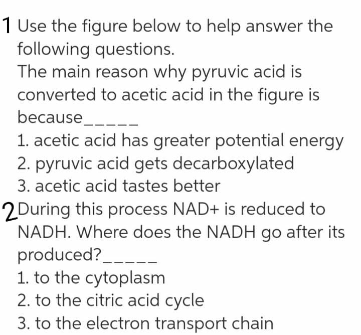 Solved INPUT OUTPUT (from glycolysis) 2 Oxidation of the | Chegg.com