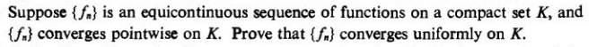 Solved Suppose { fa} is an equicontinuous sequence of | Chegg.com