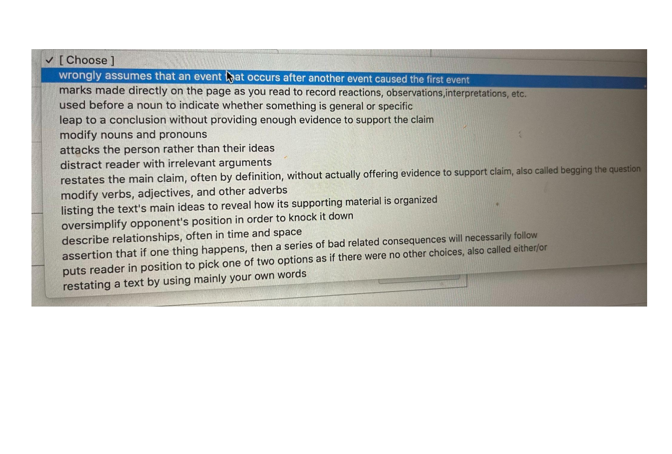 Solved Match the word(s) with the definition. Annotating [ | Chegg.com