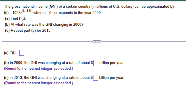 Solved The gross national income (GNI) of a certain country | Chegg.com
